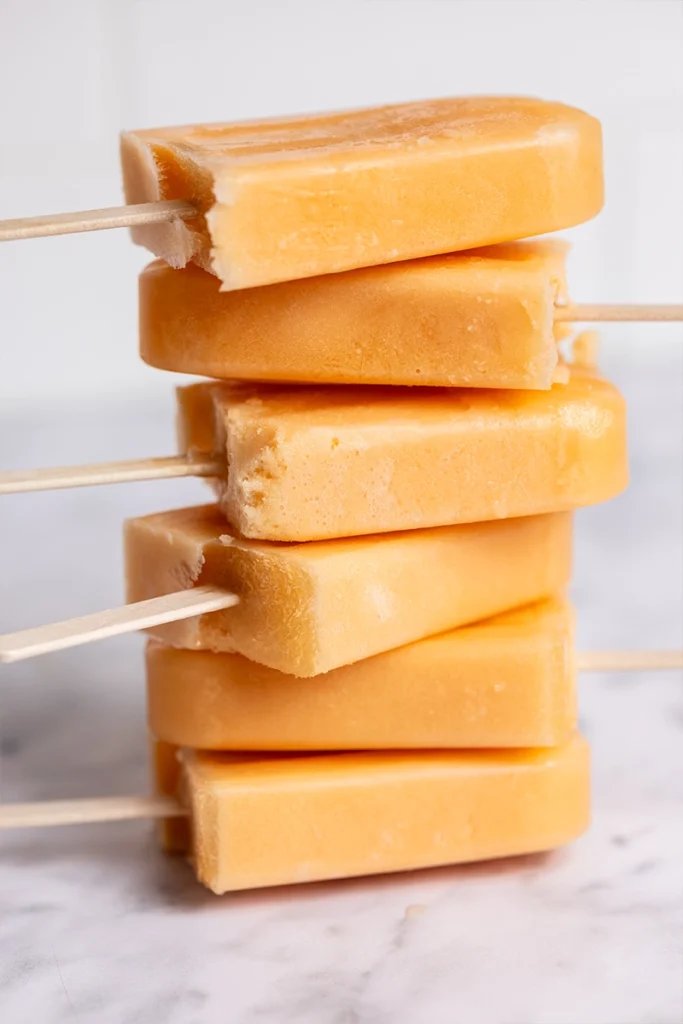 Dairy-Free Popsicles with Cantaloupe & Mint (AIP, Paleo) - Adapted Kitchen